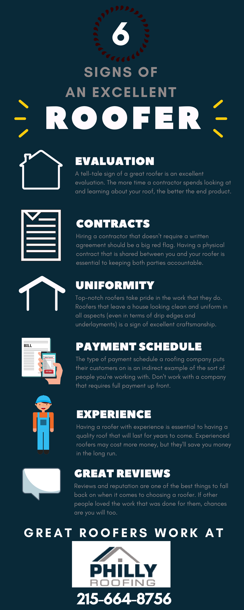 The 6 Signs of an Excellent Roofer | Philly Roofing | www.phillyroofing ...